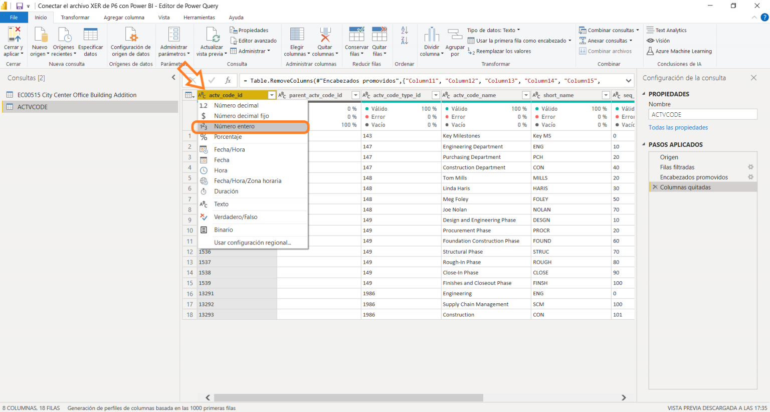 ᐅ Connect the Primavera P6 XER file to Power BI 2022