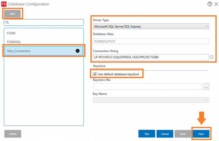 Microsoft SQL Server Database for Primavera P6 8 STEPS